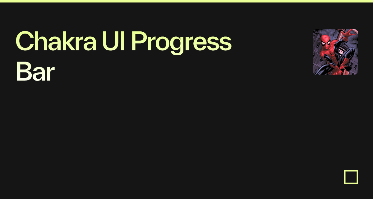 Chakra UI Progress Bar - Codesandbox