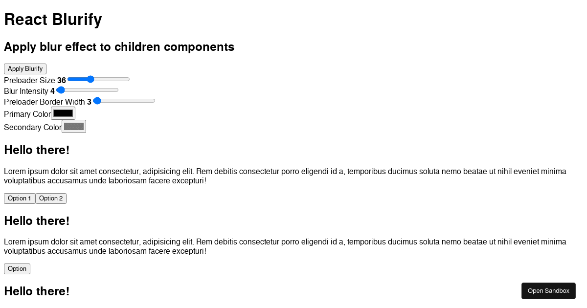 alexandprivate/blurify-demo - Codesandbox