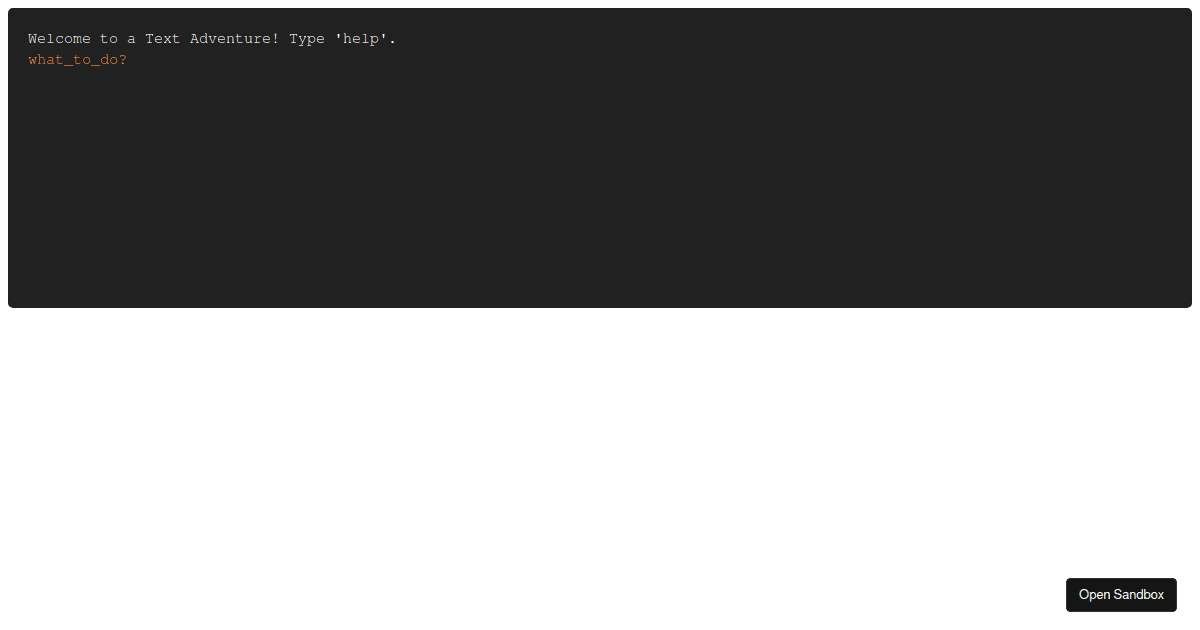 React Console Emulator Test Codesandbox