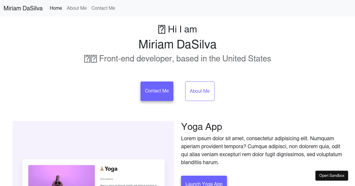 Advanced Bootstrap Homework Challenge Codesandbox