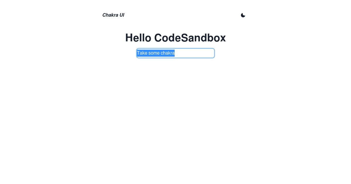 Editable Focus - Codesandbox