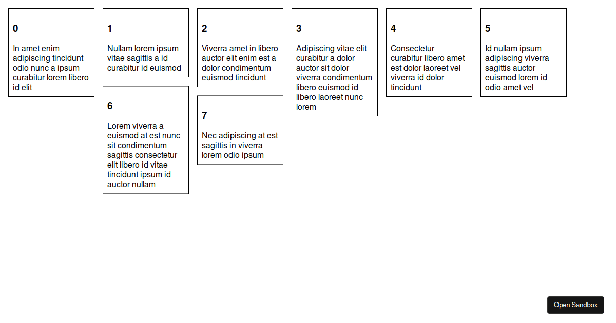 muuri-react - Masonry Demo (forked) - Codesandbox