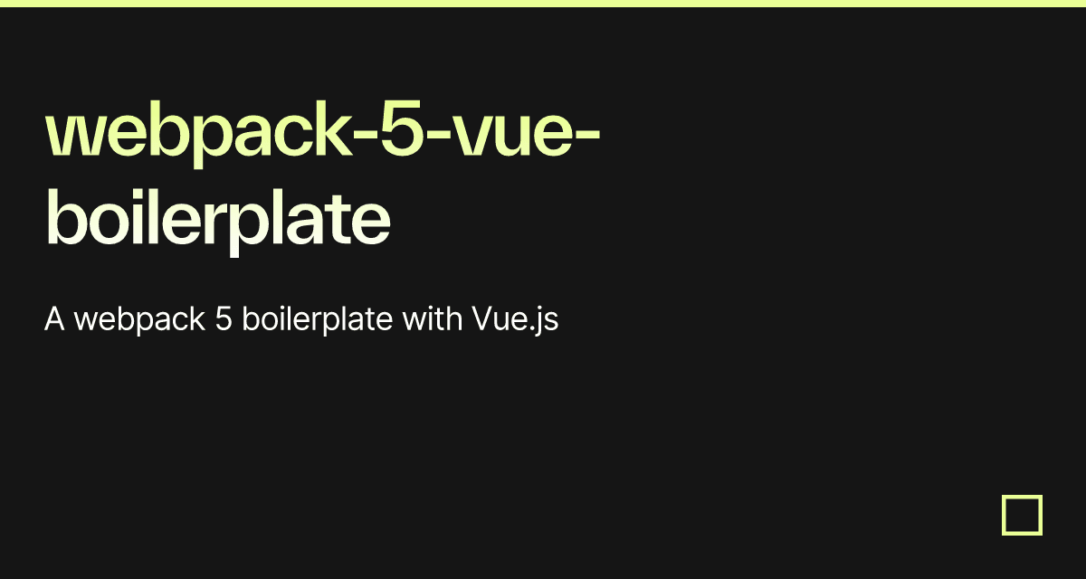 webpack-5-vue-boilerplate - Codesandbox