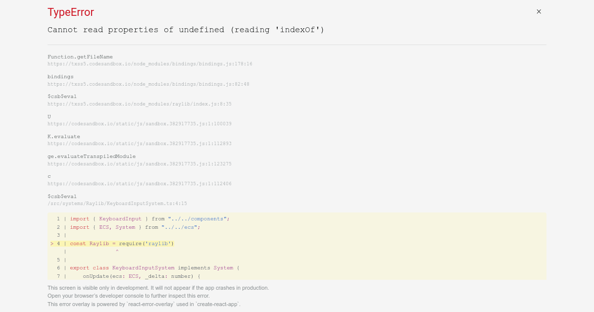 Ecs Typescript Codesandbox