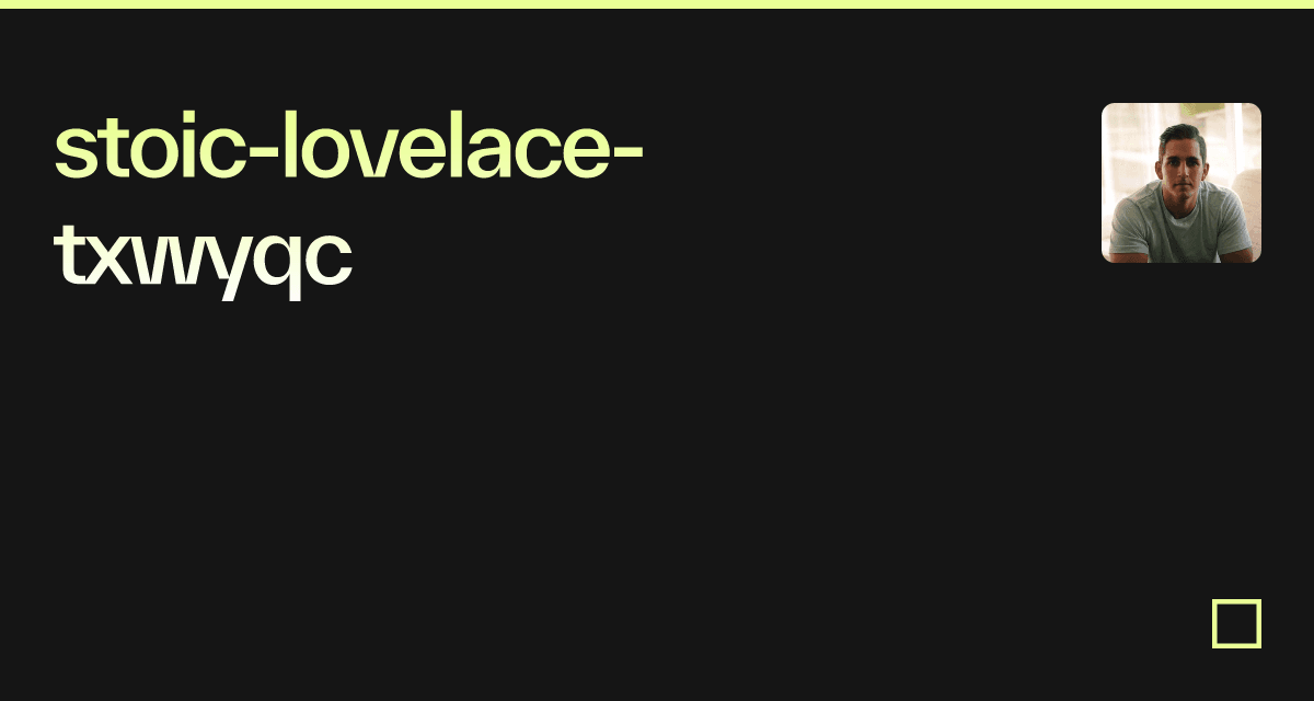 stoic-lovelace-txwyqc - Codesandbox