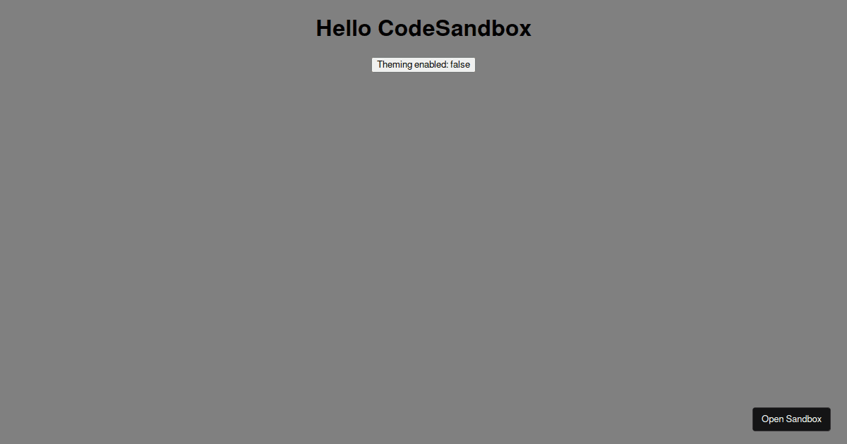 react-css-theme-switcher test - Codesandbox react-css-theme-switcher test - Codesandbox