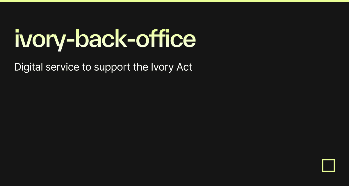 ivory-back-office - Codesandbox