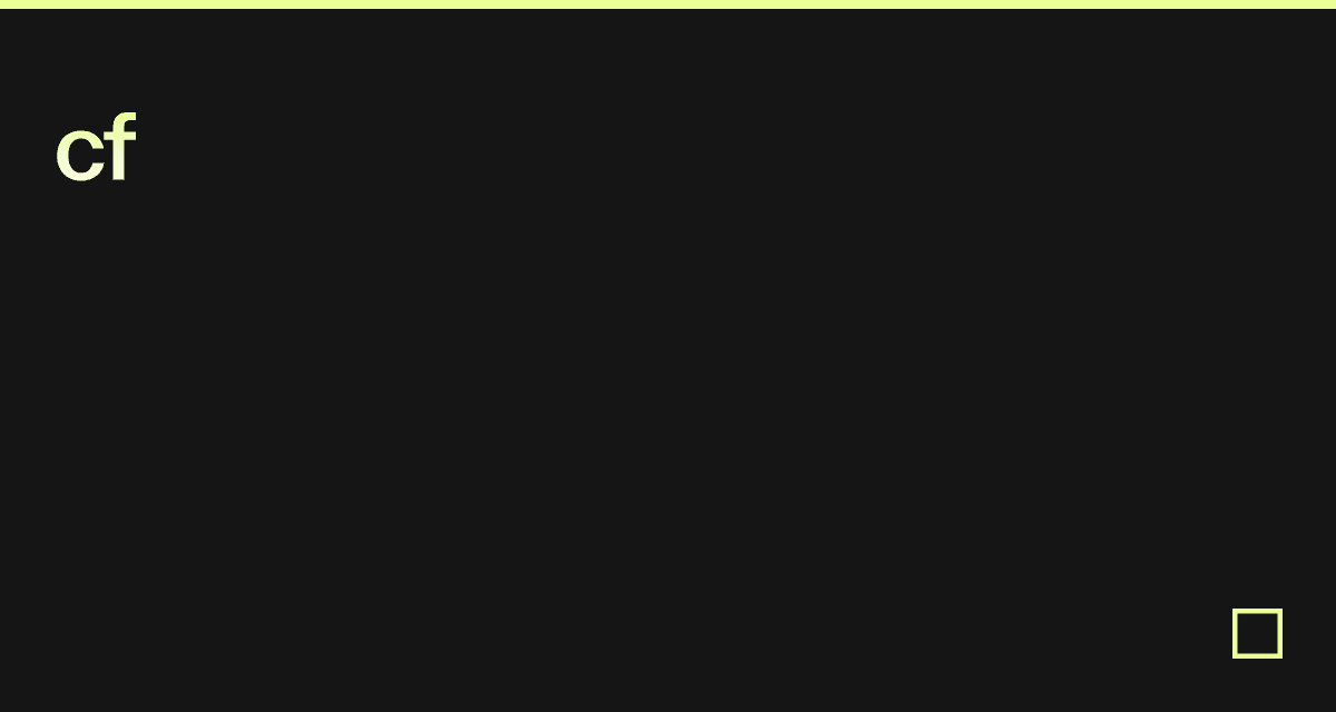 cf - Codesandbox