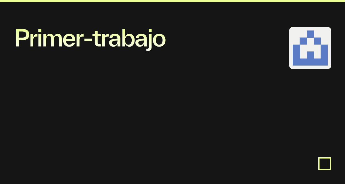 Primer-trabajo - Codesandbox