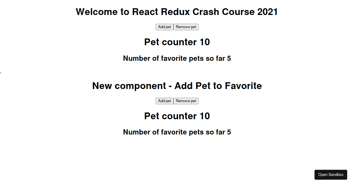 react-redux-crash-course - Codesandbox