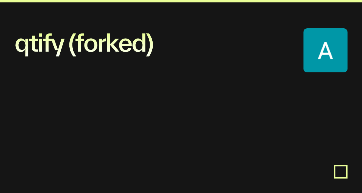 qtify (forked) - Codesandbox