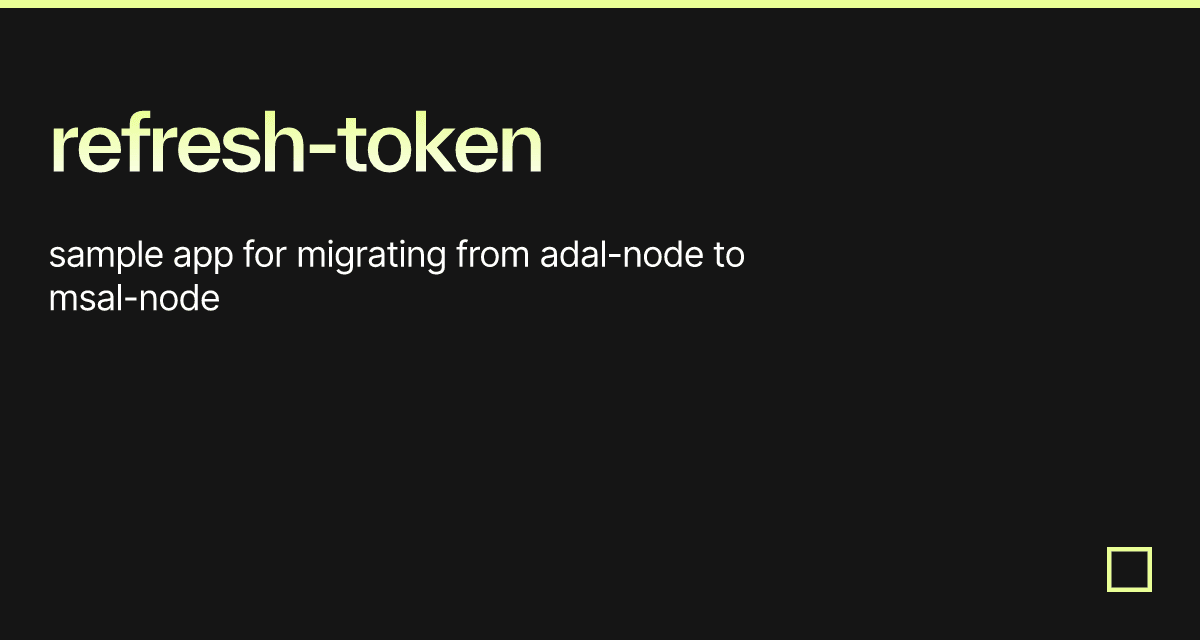 refresh-token - Codesandbox