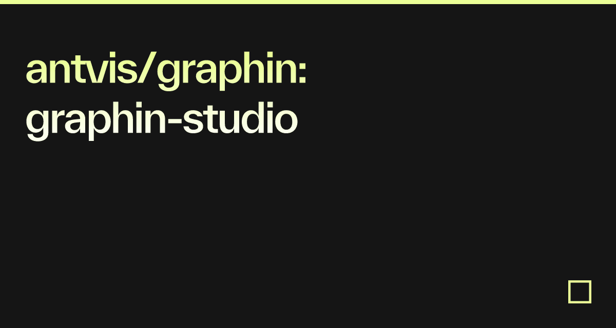 antvis/graphin: graphin-studio - Codesandbox