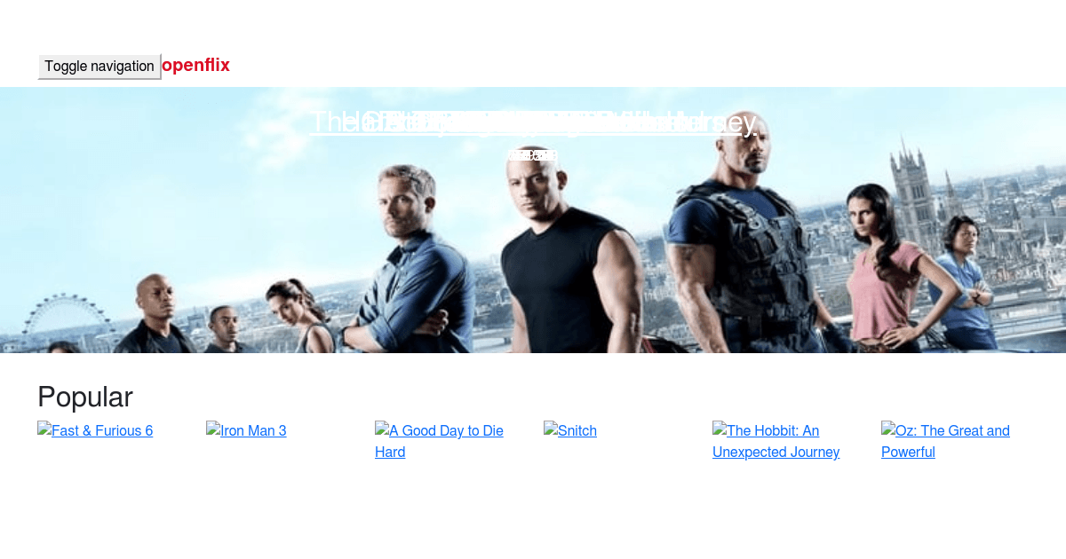 openflix - Codesandbox