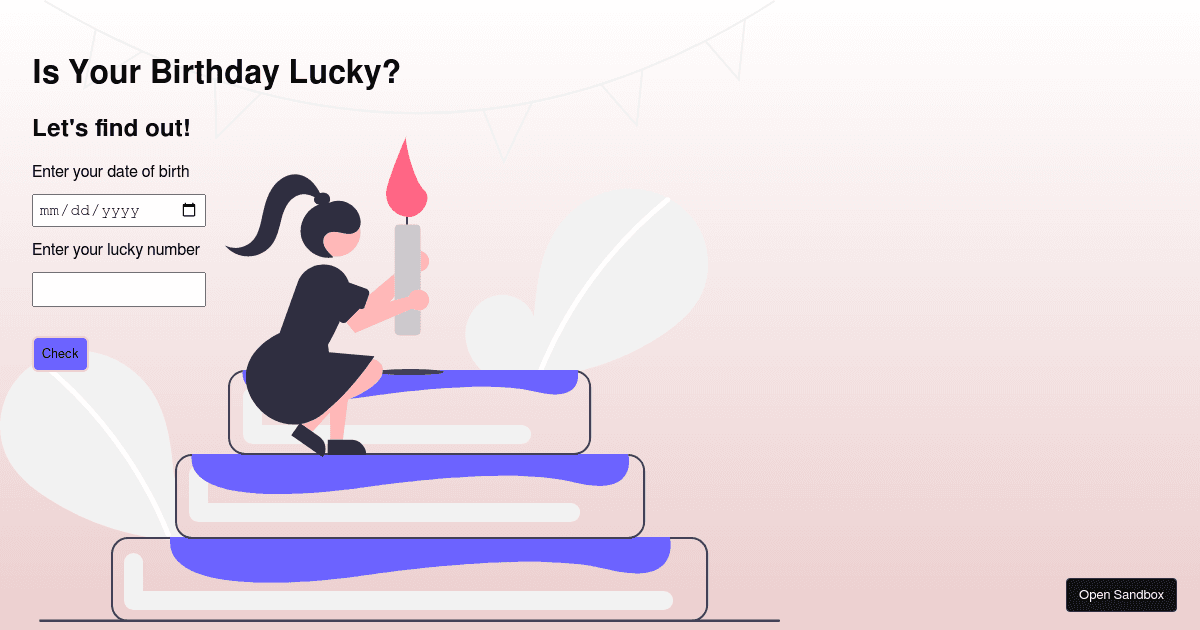 lucky-birthday - Codesandbox
