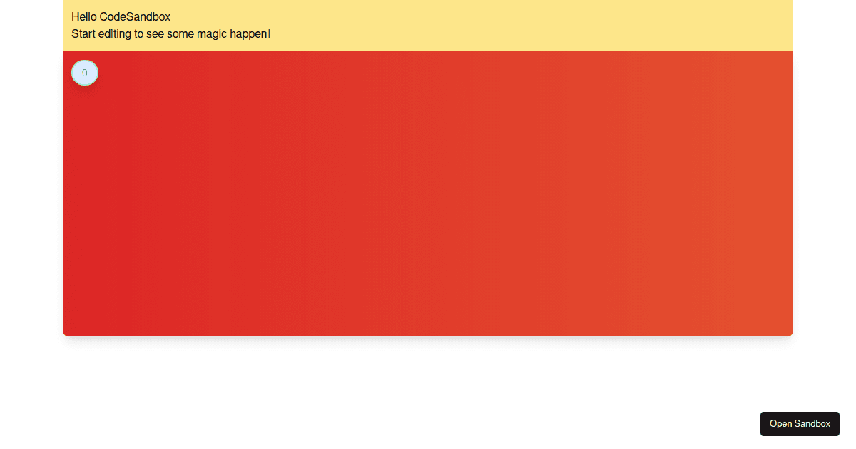 gsap mouse move animate - Codesandbox