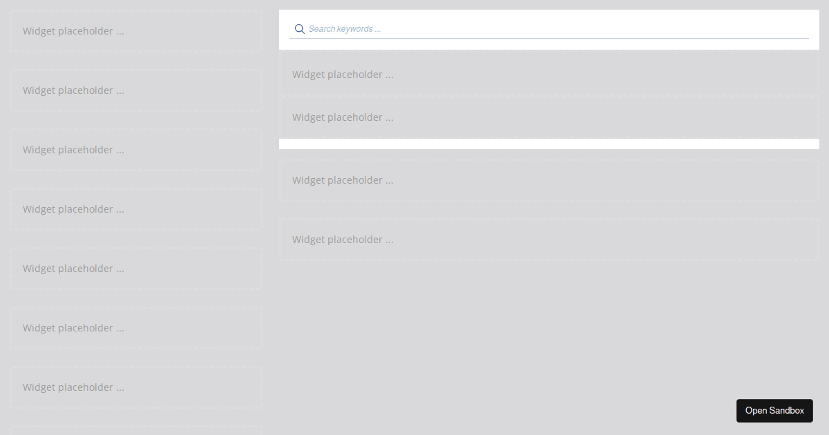 DEMO - Algolia search result --- - Codesandbox