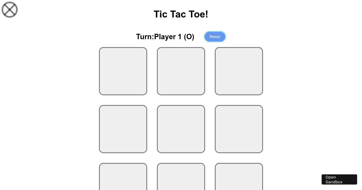 tic-tac-toe - Codesandbox