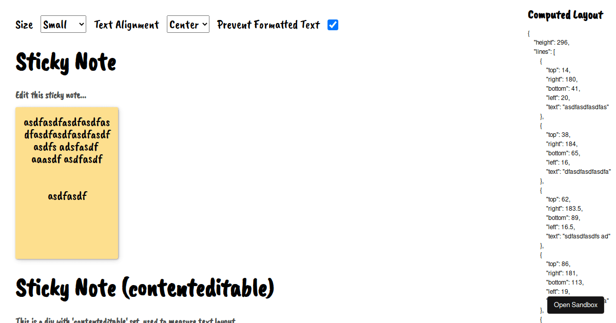 contenteditable-span - Codesandbox