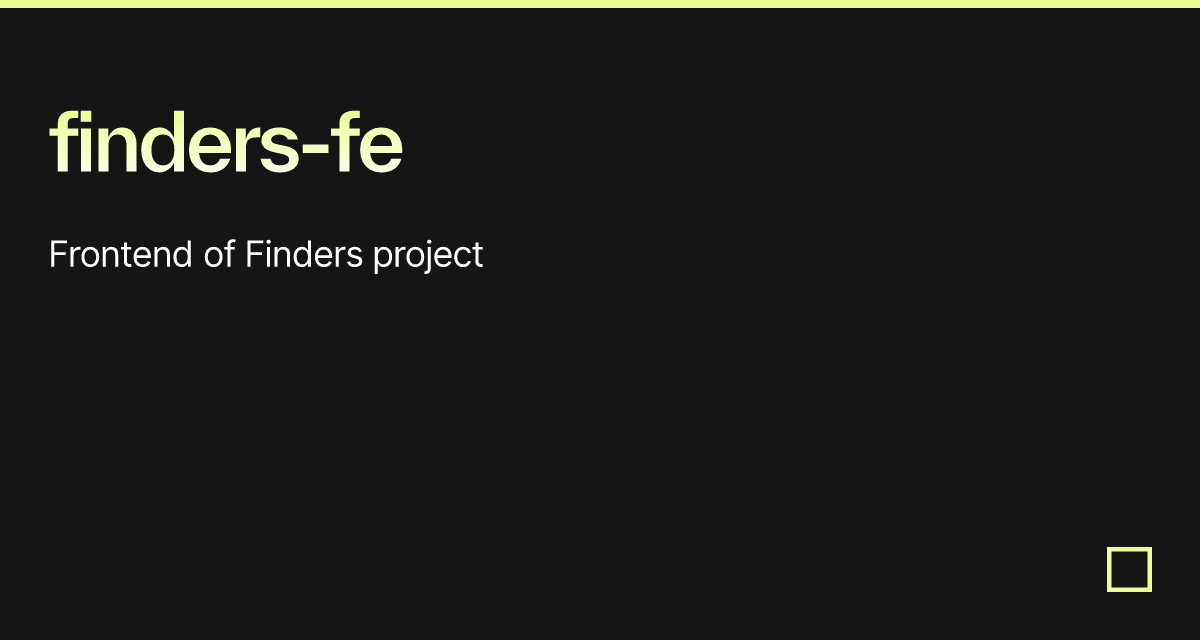finders-fe - Codesandbox
