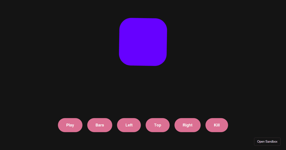 framer motion - useAnimation / multiple variants - Codesandbox