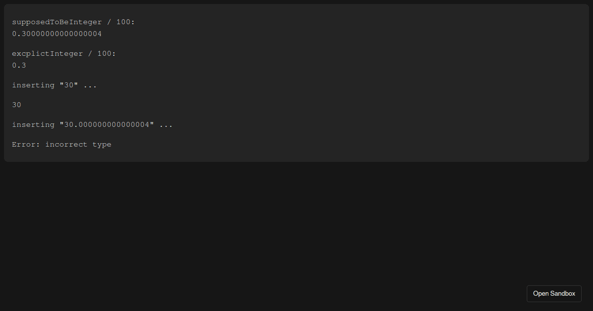 typescript-integer - Codesandbox