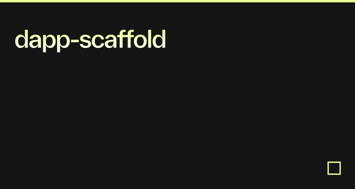 dapp-scaffold - Codesandbox