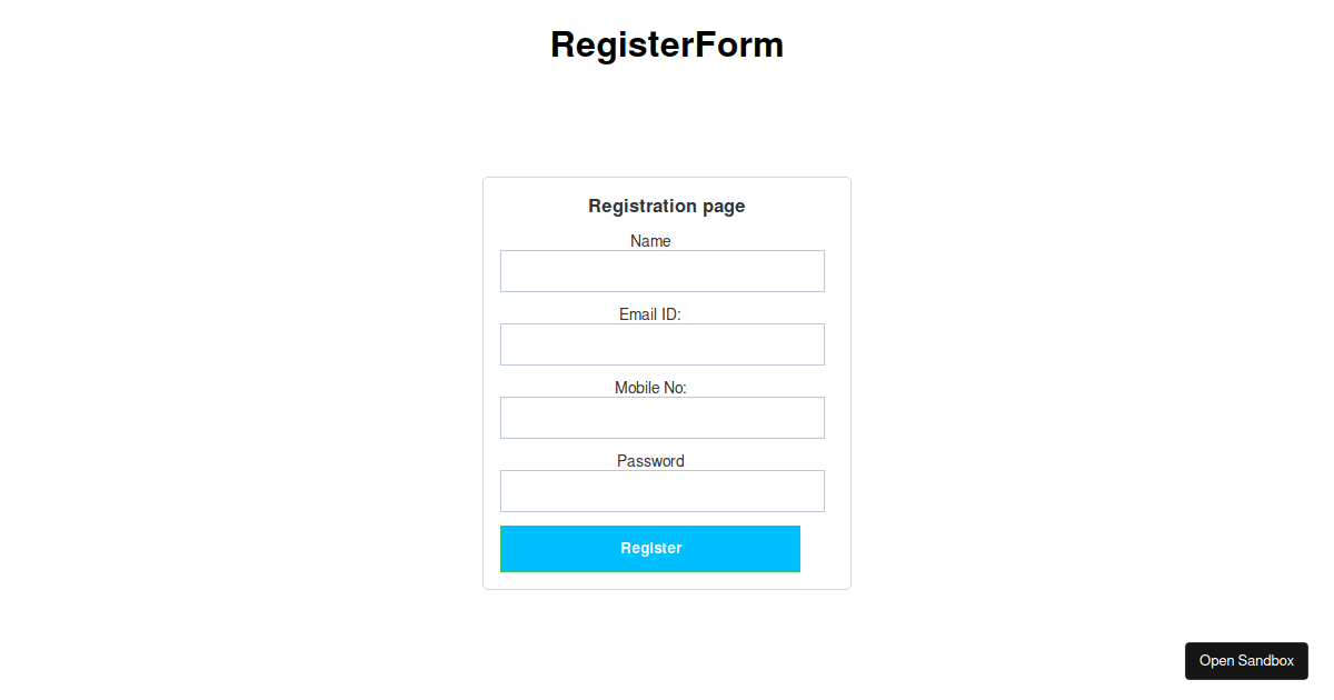 registration-form - Codesandbox