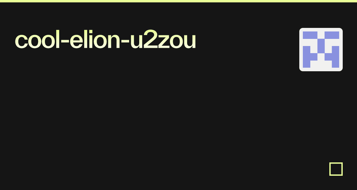 cool-elion-u2zou - Codesandbox