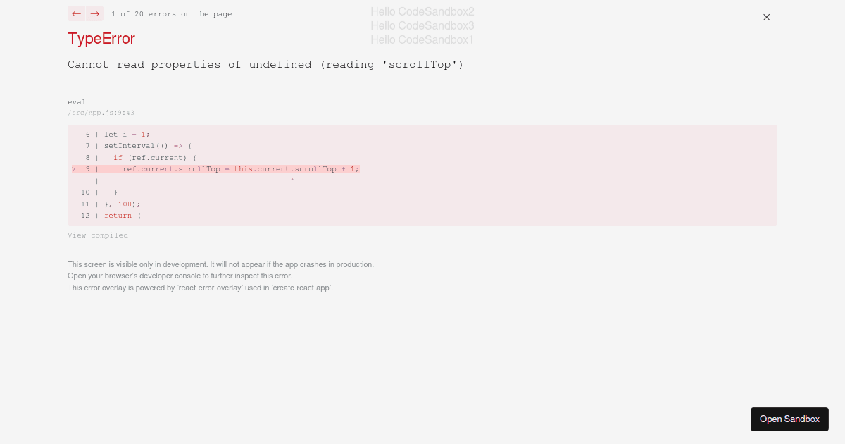 Infinity Scroll List Codesandbox