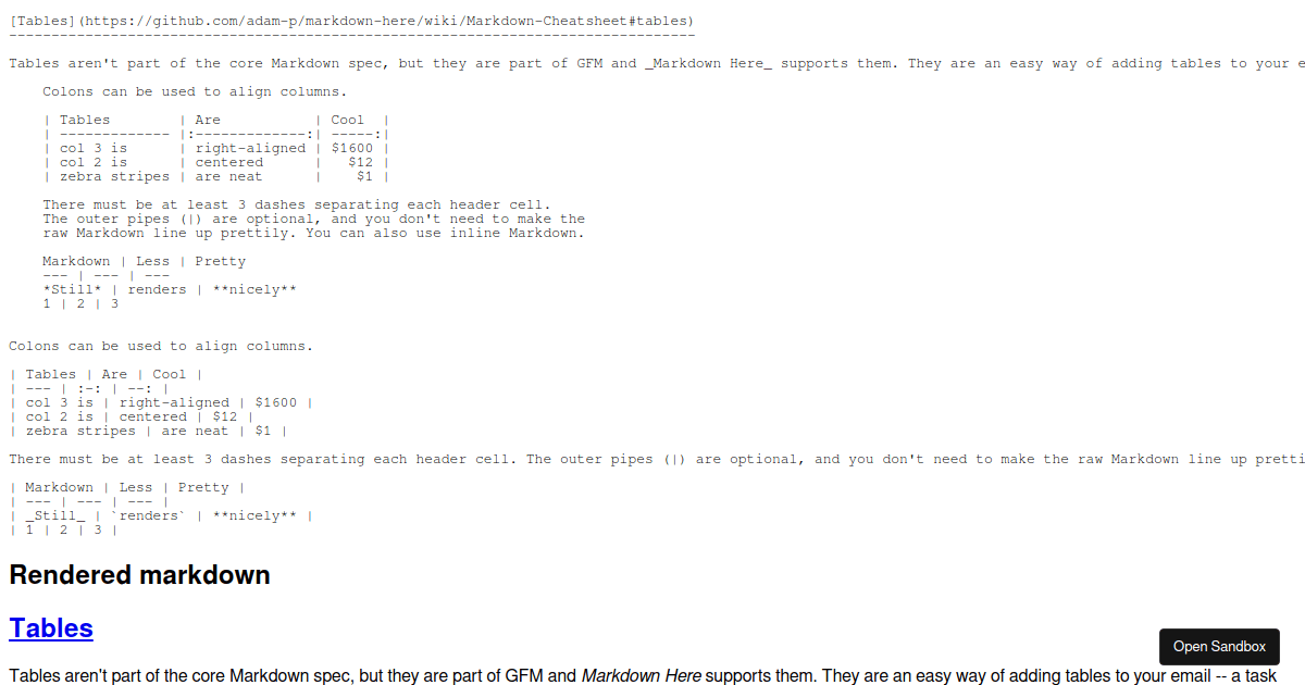 Turndown convert html-to-md - render with MarkdownIt (forked) - Codesandbox