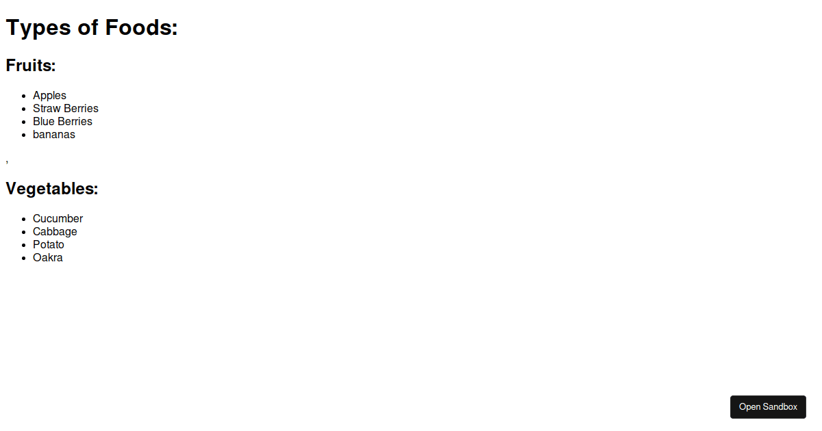 10 Use React To Render Nested Components Codesandbox