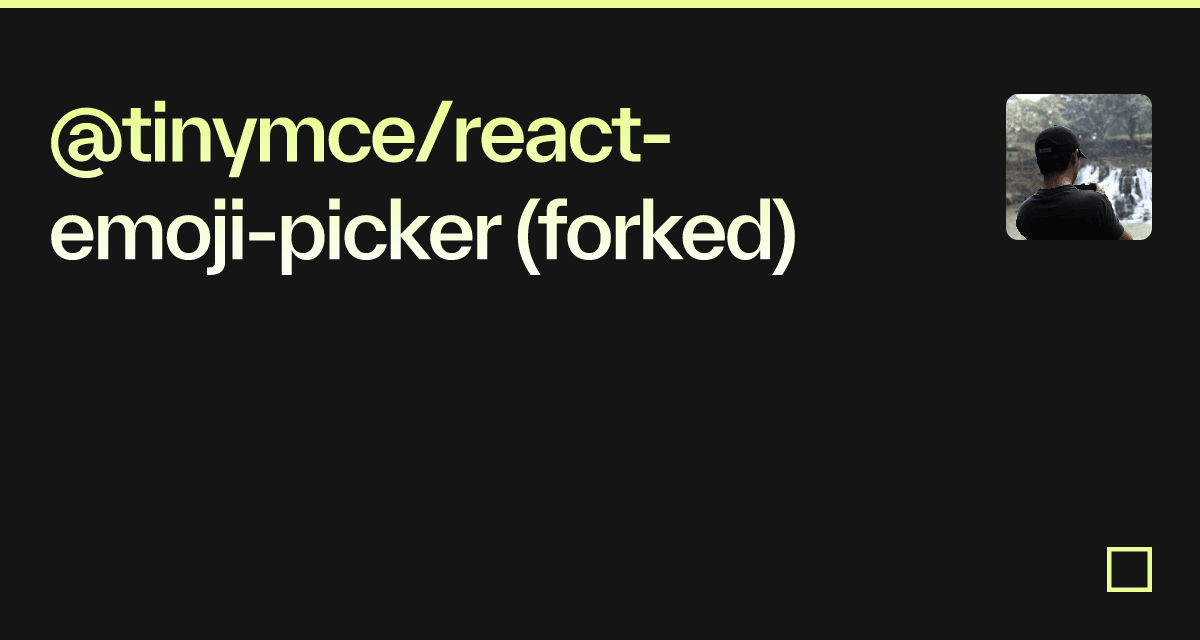 Tinymcereact Emoji Picker Forked Codesandbox