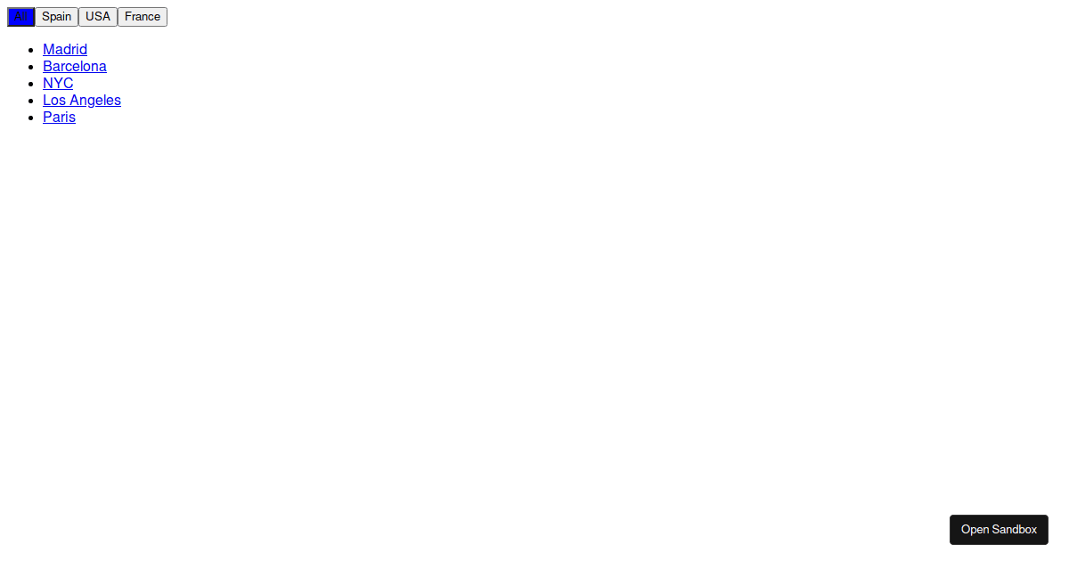 React-Redux Filter Example - Codesandbox React-Redux Filter Example - Codesandbox