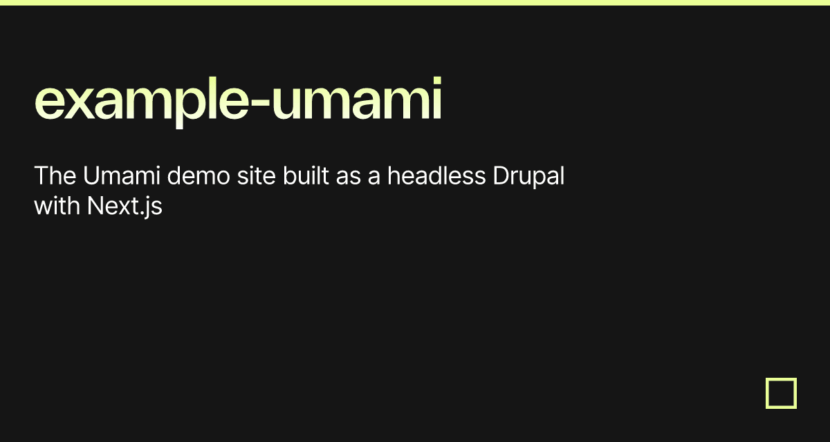example-umami - Codesandbox