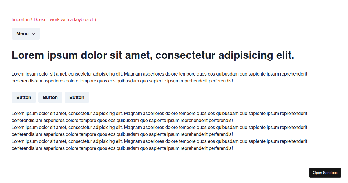 an attempt to make a nested menu with chakra-ui - Codesandbox