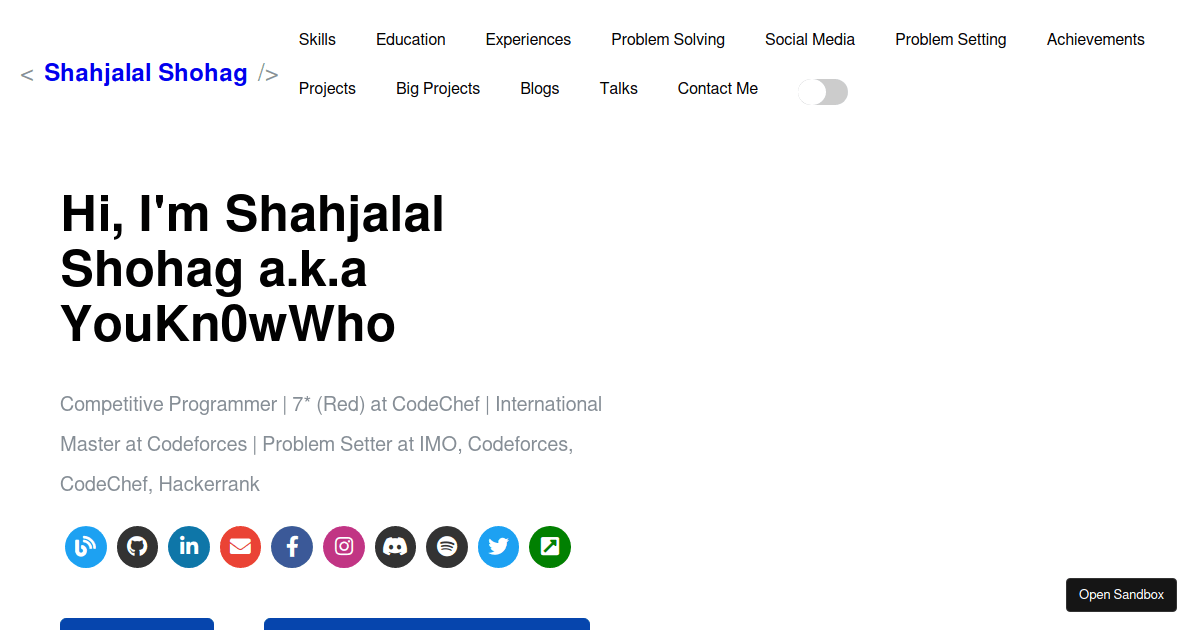 ShahjalalShohag - Codesandbox
