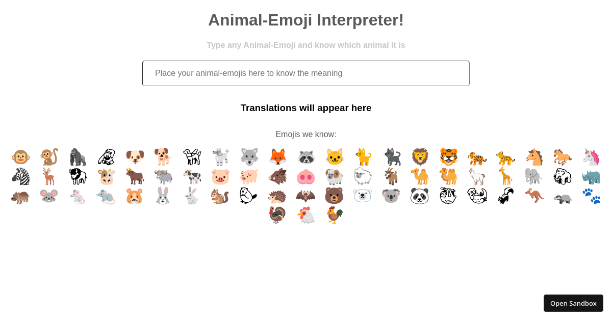 neogcamp-emoji-app - Codesandbox