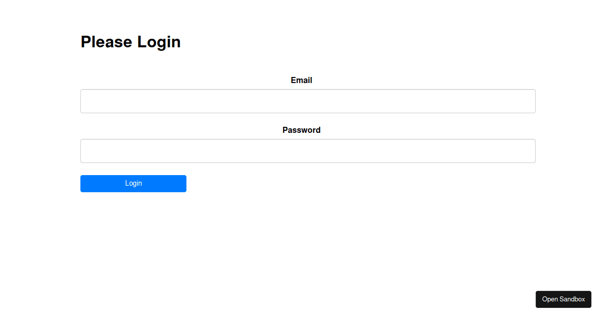 login - Codesandbox