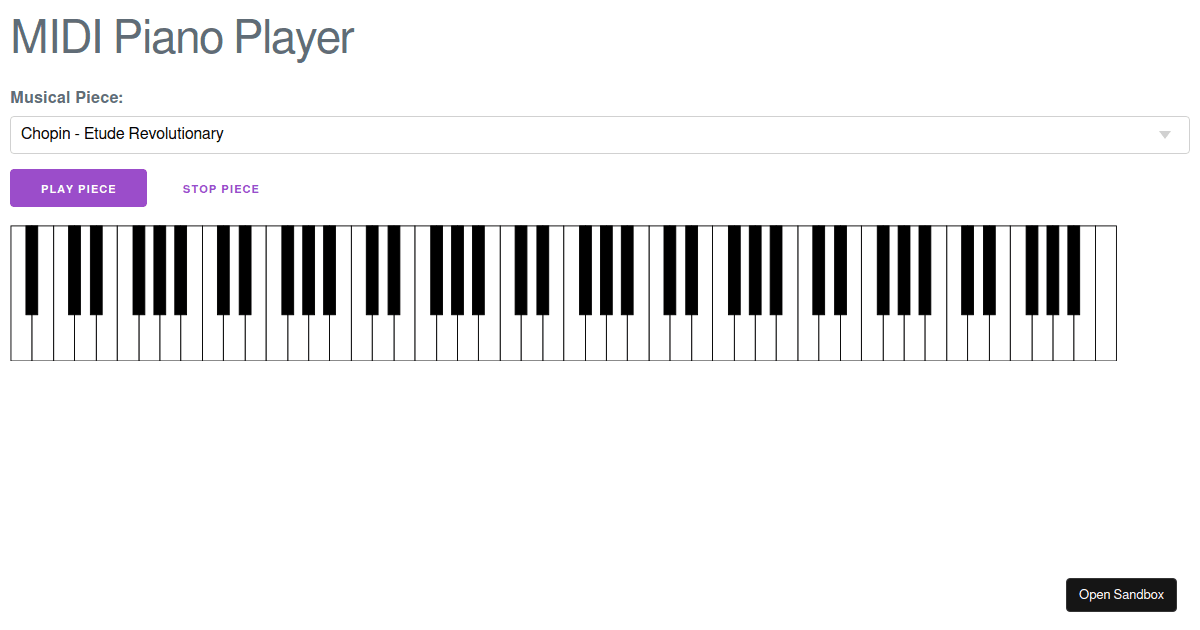 MIDI Piano Player (forked) - Codesandbox
