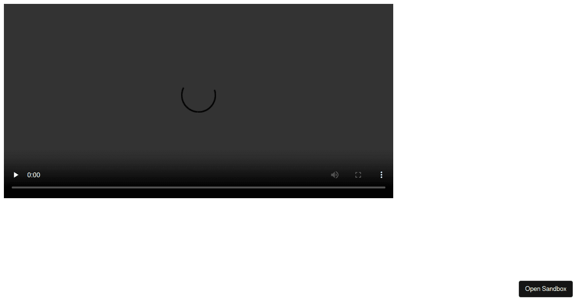 HLS.js example live with error handling - Codesandbox