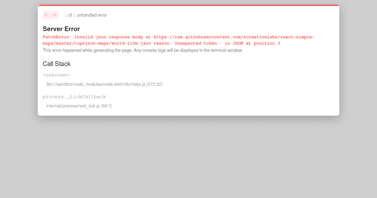 World map - Codesandbox