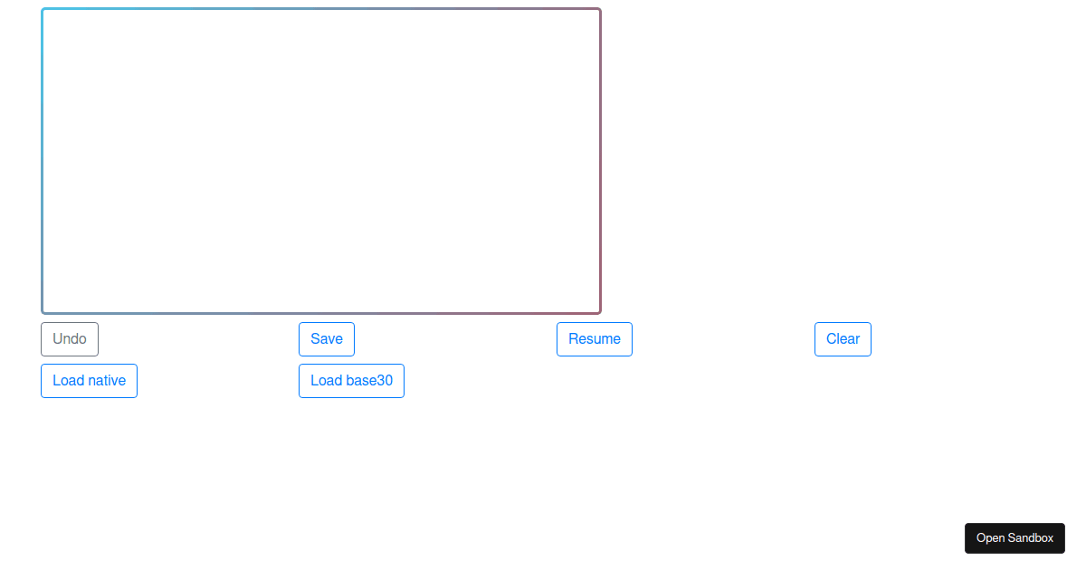 Vue Signature Pad Demo Codesandbox