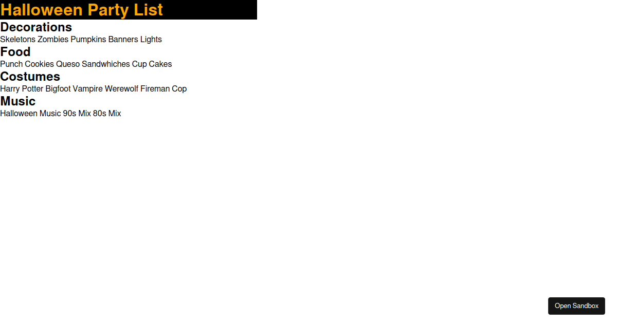 Margin/Padding Exercise #1 - Codesandbox
