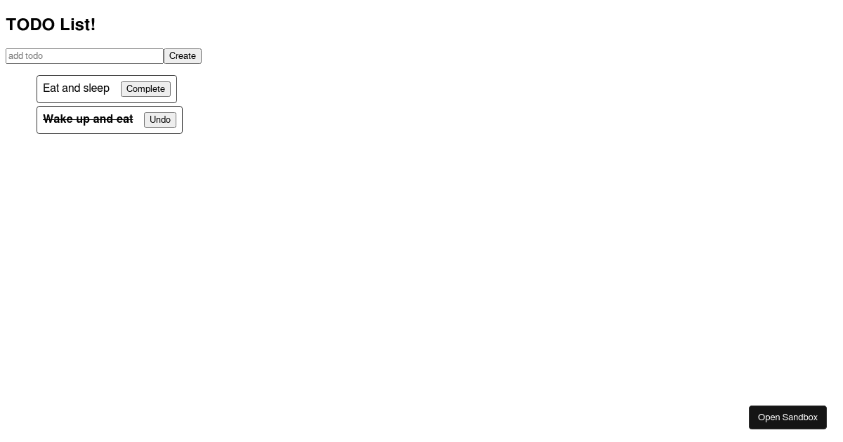 Todo-only-reducer - Codesandbox