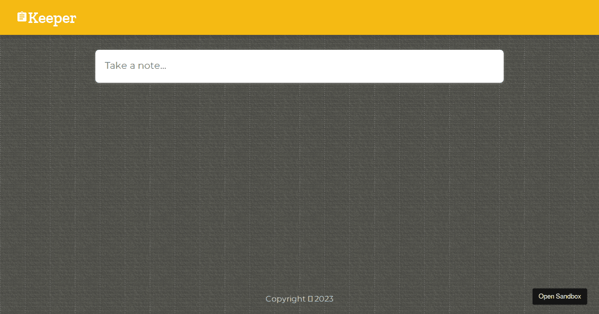 keeper-app - Codesandbox