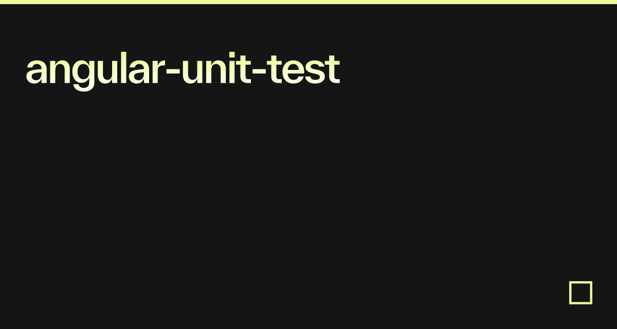 angular-unit-test - Codesandbox