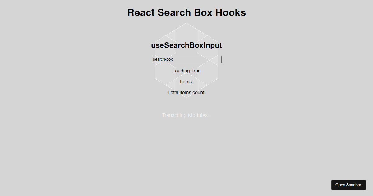 react-search-box-hooks-useSearchBoxInput-demo - Codesandbox