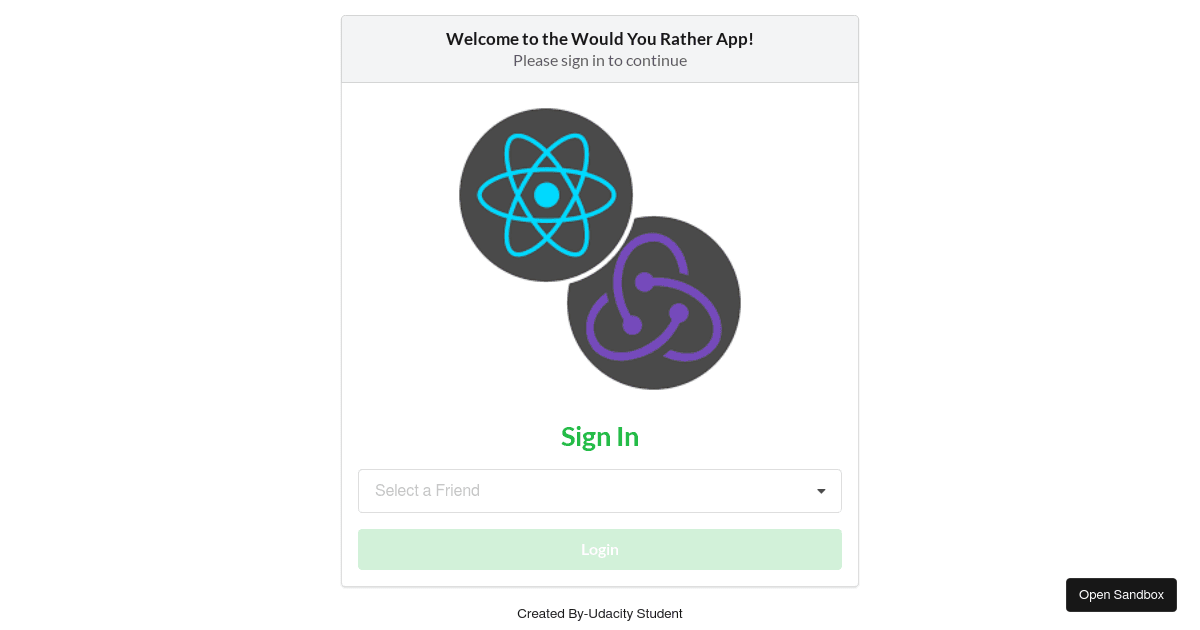 would-you-rather-project - Codesandbox