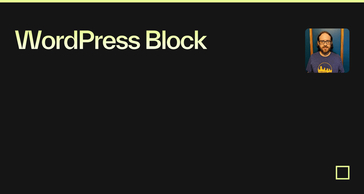 WordPress Block - Codesandbox